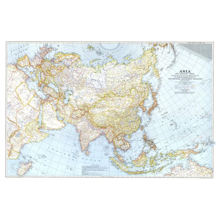 Asia, and Adjacent Areas - Published 1942 | Stanfords