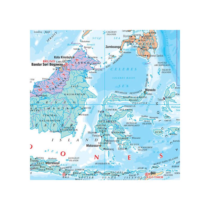 Map Of Asia And Pacific Asia Pacific Region Double Sided Chart