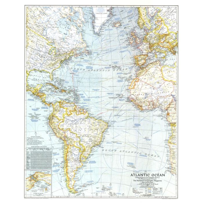 Atlantic Ocean - Published 1941 | Stanfords