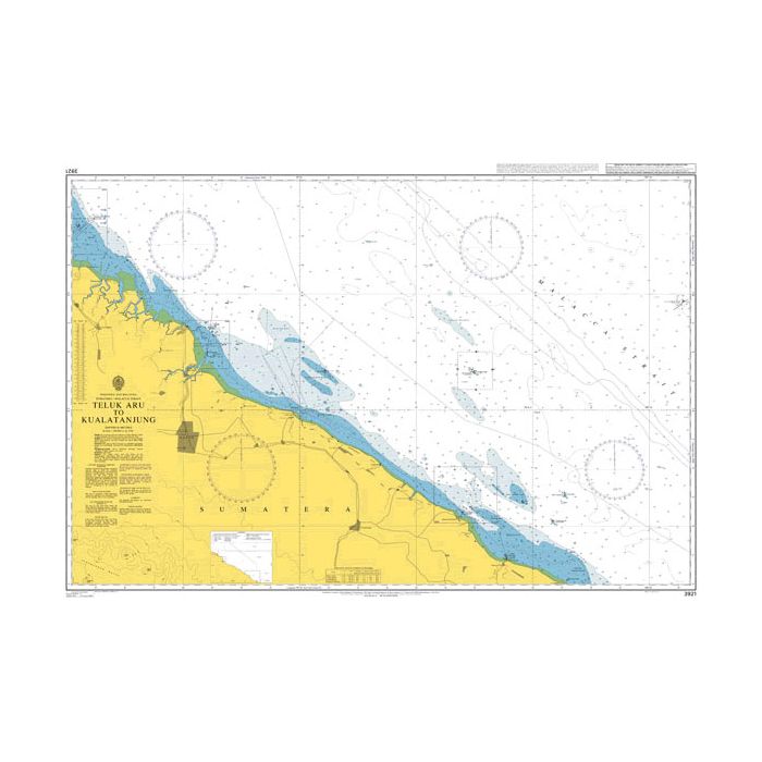 Admiralty Chart 3921 - Teluk Aru to Kualatanjung | Stanfords