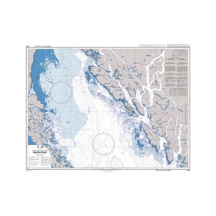 Admiralty Chart 4928 - British Columbia, Hecate Strait | Stanfords