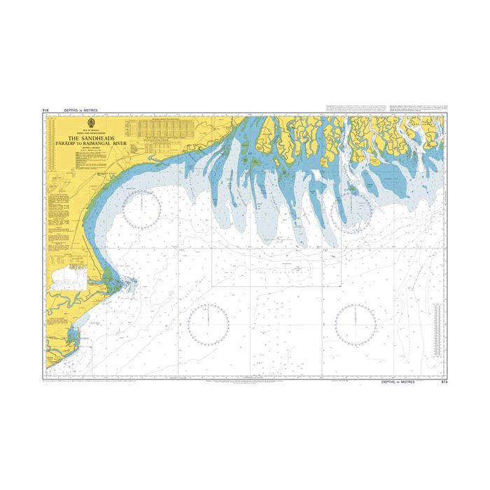 Admiralty Chart 814 - The Sandheads - Paradip to Raimangal River ...