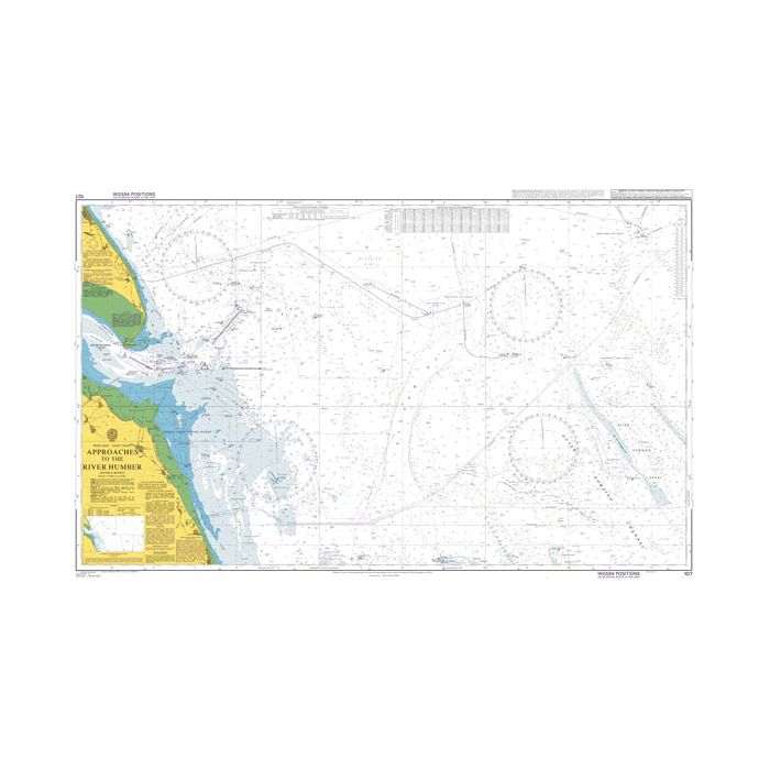 Admiralty Chart 107 - East Coast, Approaches to the River Humber | Stanfords
