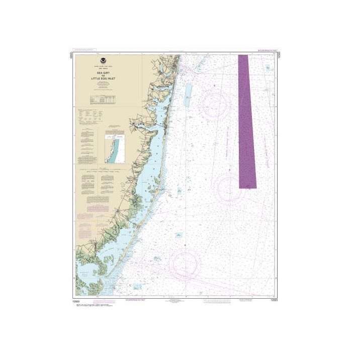 NOAA Chart 12323 - Sea Girt to Little Egg Inlet | Stanfords