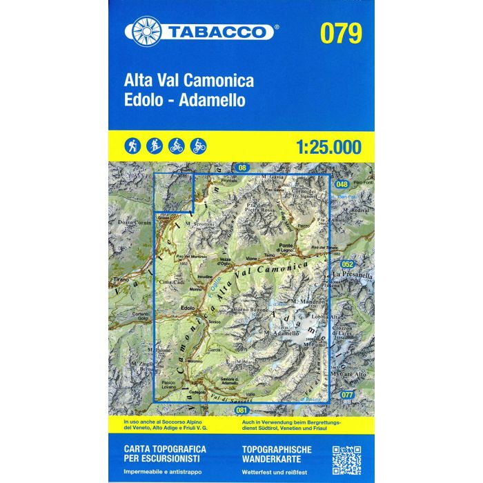 Alta Val Camonica · Edolo · Adamello, Italy [079] Tabacco Topographic ...