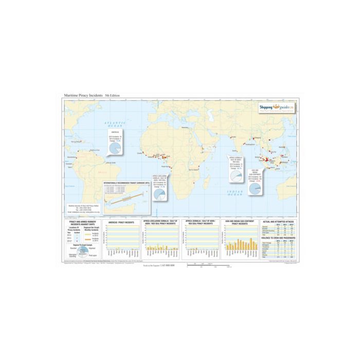 Maritime Piracy Incidents World Map | Stanfords