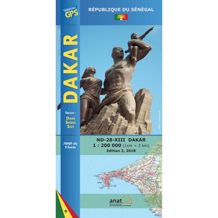 Dakar ∙ Diass ∙ Sindia ∙ Saly [ND-28-XIII] 1:200,000 Map | Stanfords