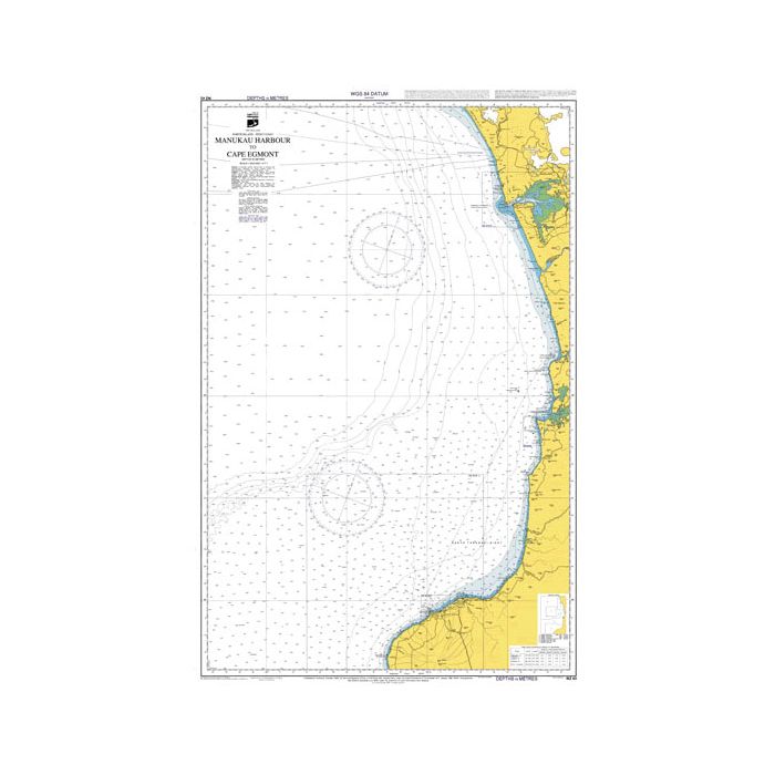 Admiralty Chart NZ43 - Manukau Harbour to Cape Egmont | Stanfords