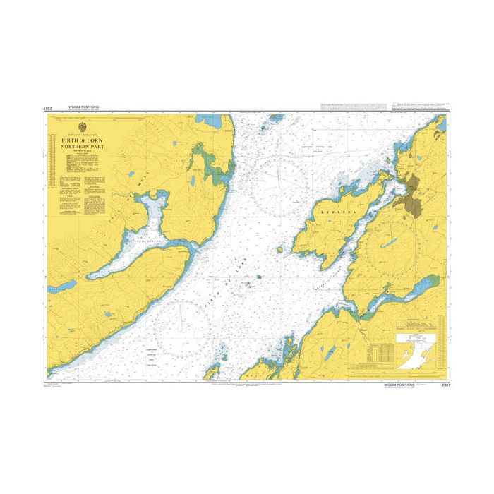 Admiralty Chart 2387 - Firth of Lorn Northern Part | Stanfords
