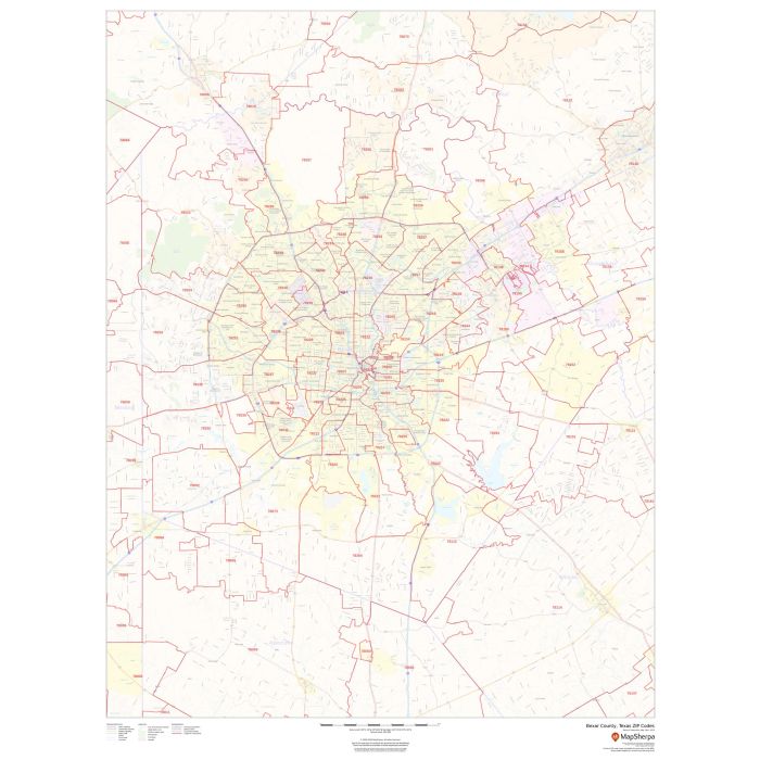 Bexar County, Texas ZIP Codes | Stanfords