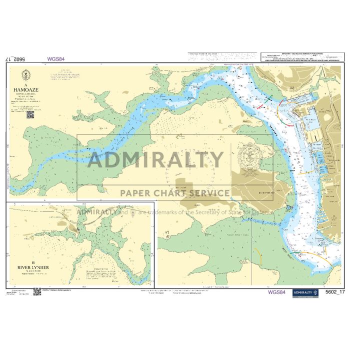 Admiralty Chart SC5602_17 - Hamoaze - River Lynher | Stanfords