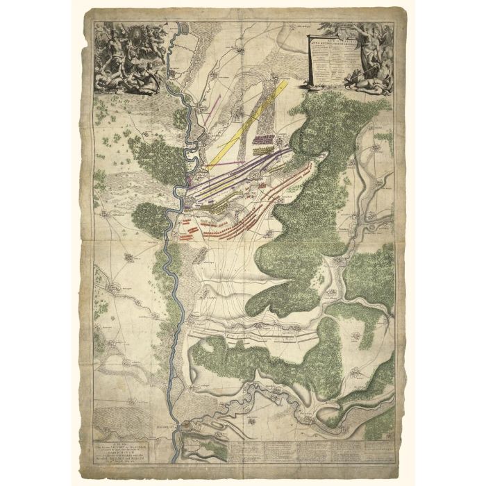 Blenheim Battle map 1704 | Stanfords