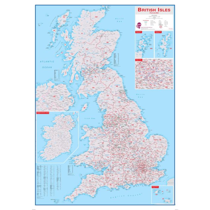 British Isles Postcode Map | Stanfords