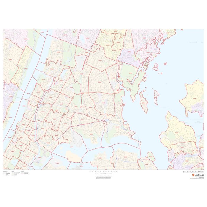 Bronx County, New York ZIP Codes | Stanfords