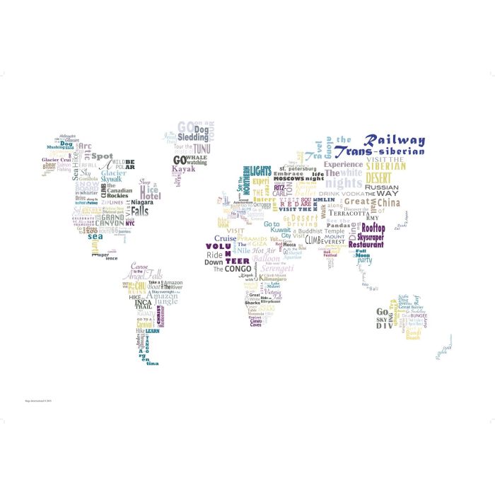 Bucket List Map | Stanfords