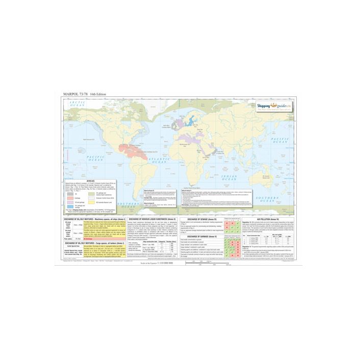 World MARPOL 73/78 Map | Stanfords