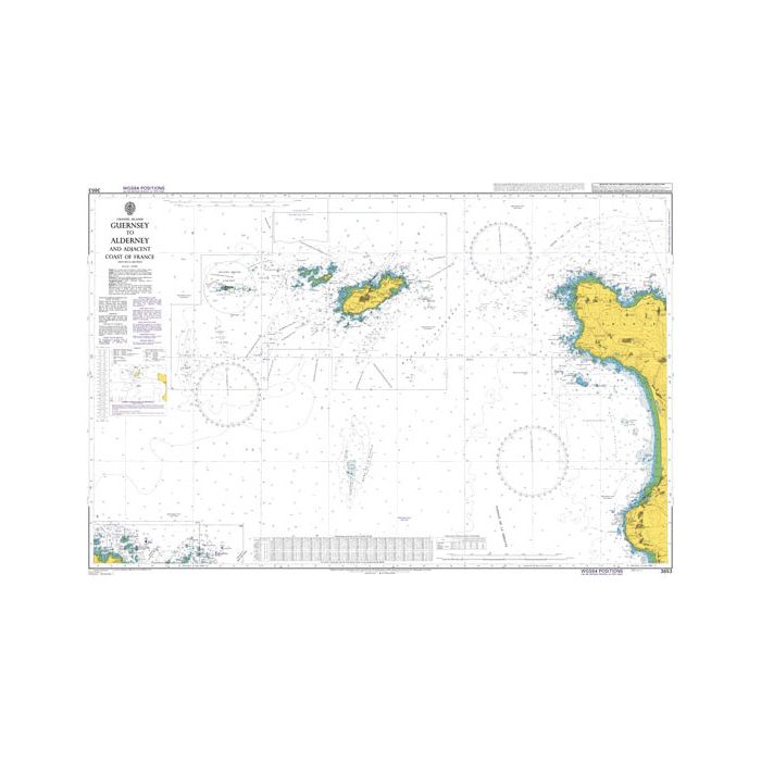Admiralty Chart 3653 - Guernsey to Alderney and Adjacent Coast of ...