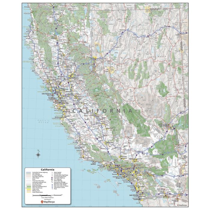New California State Map