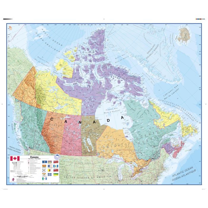 Canada Political Wall Map | Stanfords