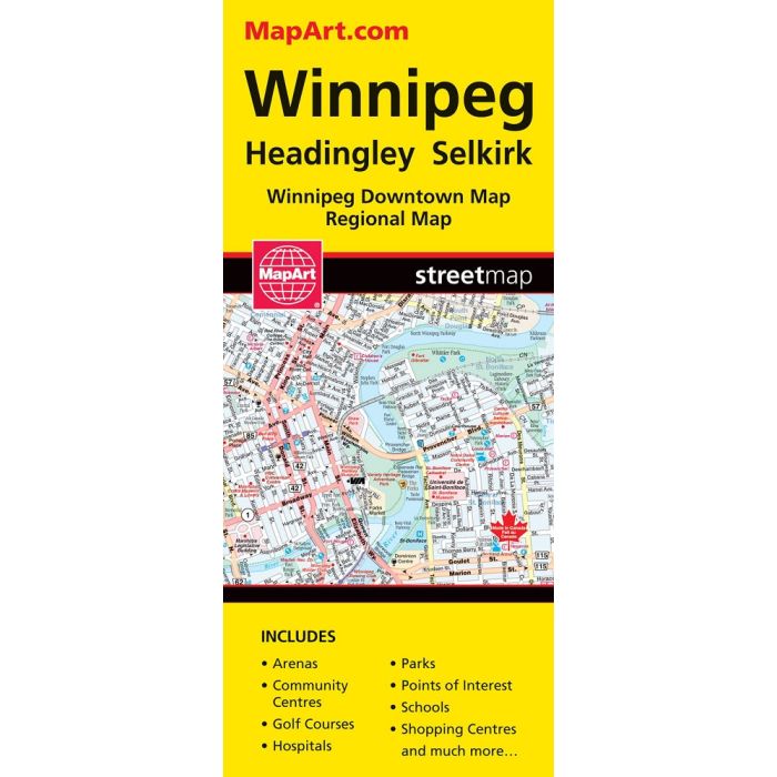 Winnipeg - Headingley - Selkirk MapArt Street Plan | Stanfords
