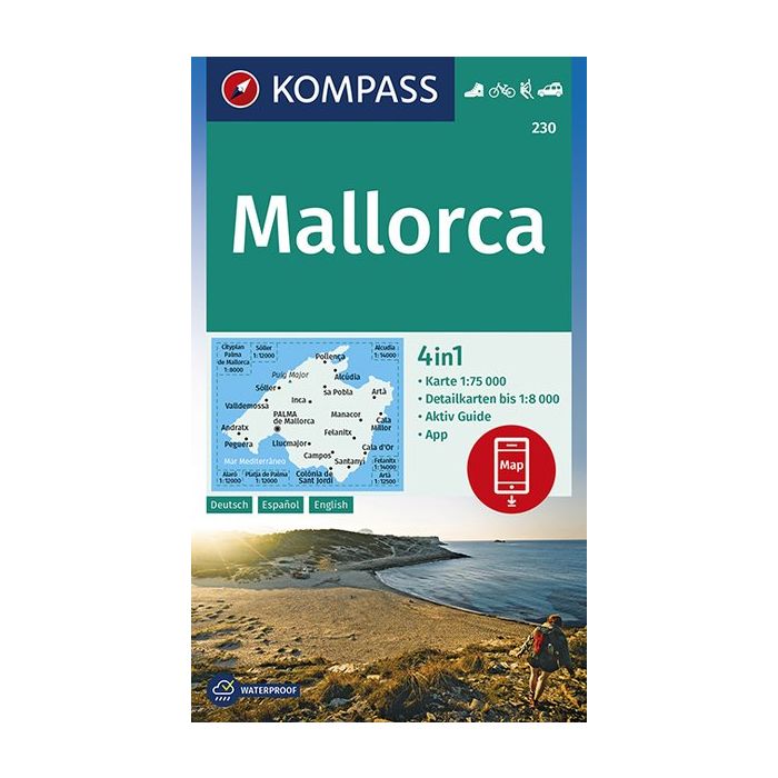 Mallorca | Kompass Spain Hiking Map | 1:75,000 [230] | Stanfords