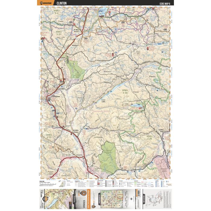 CCBC06 Clinton - Cariboo Chilcotin Coast BC Topo | Stanfords
