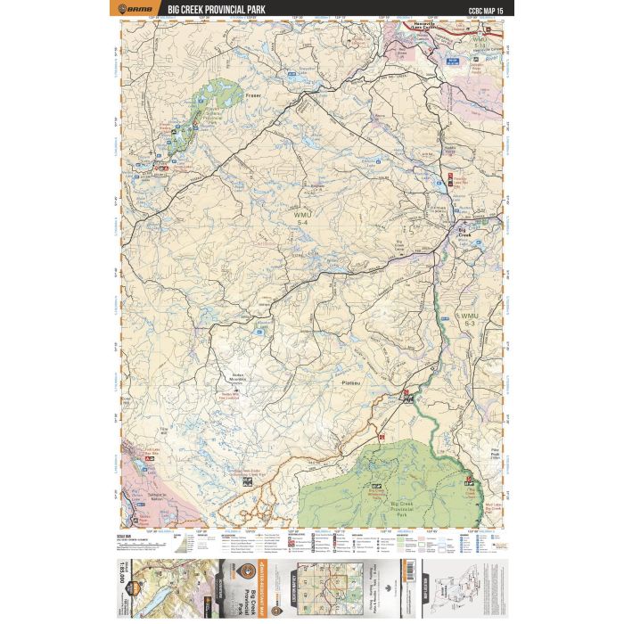 CCBC15 Big Creek Prov Park - Cariboo Chilcotin Coast BC Topo | Stanfords