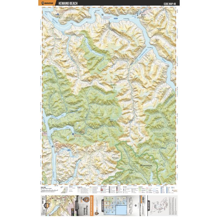 CCBC48 Kemano Beach - Cariboo Chilcotin Coast BC Topo | Stanfords