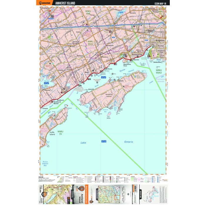 CCON18 Amherst Island - Cottage Country Ontario Topo | Stanfords