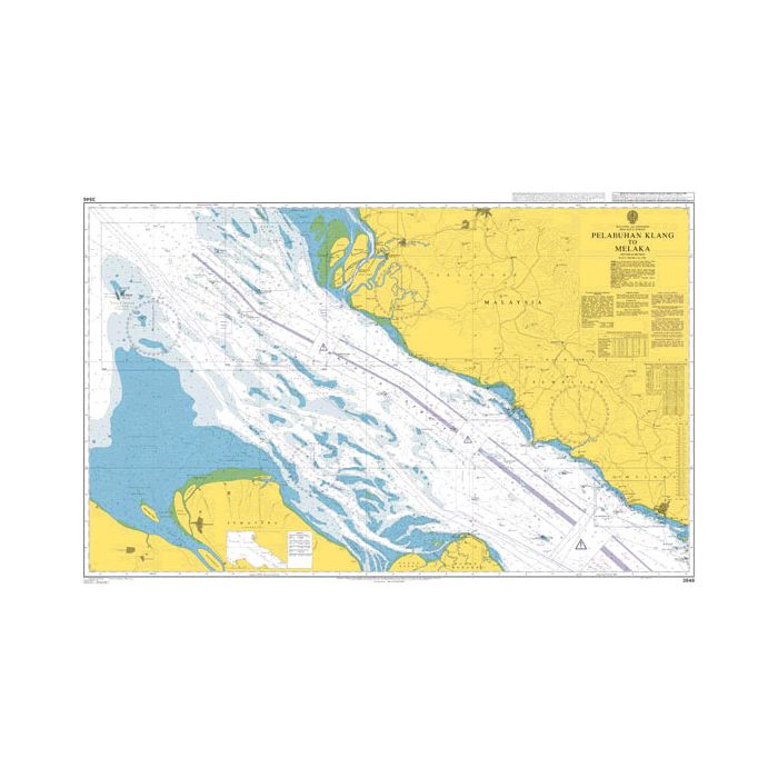 Admiralty Chart 3946 - Pelabuhan Klang to Melaka | Stanfords