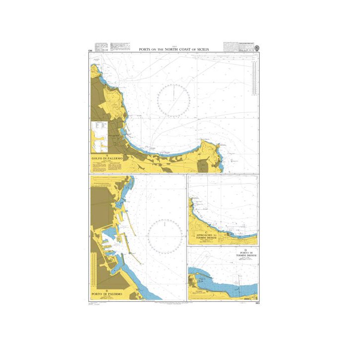 Admiralty Chart 963 - Ports on the North Coast of Sicilia | Stanfords