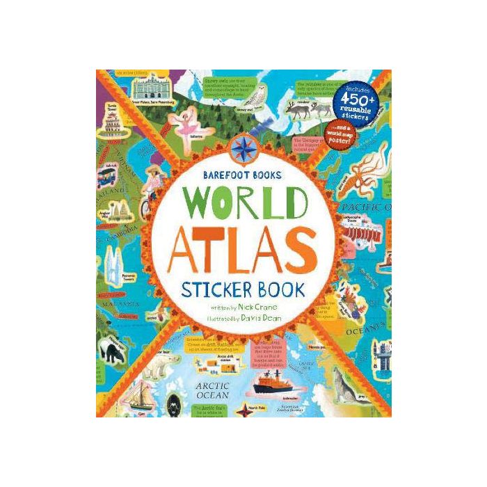 World Atlas Sticker Book | Stanfords