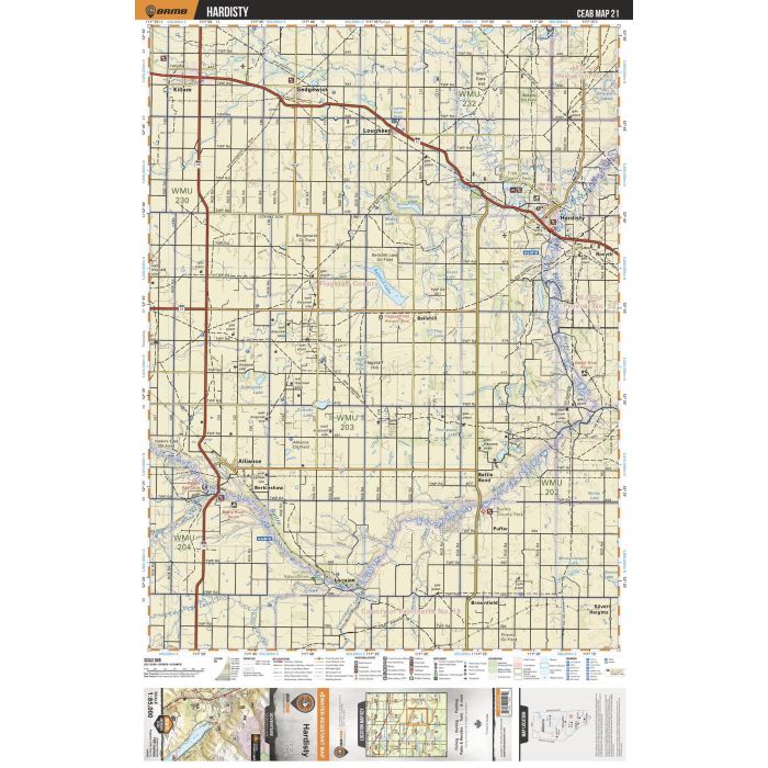 CEAB21 Hardisty - Central Alberta Topo | Stanfords