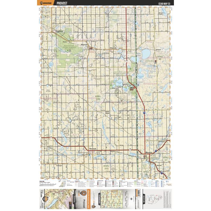 CEAB23 Provost - Central Alberta Topo | Stanfords
