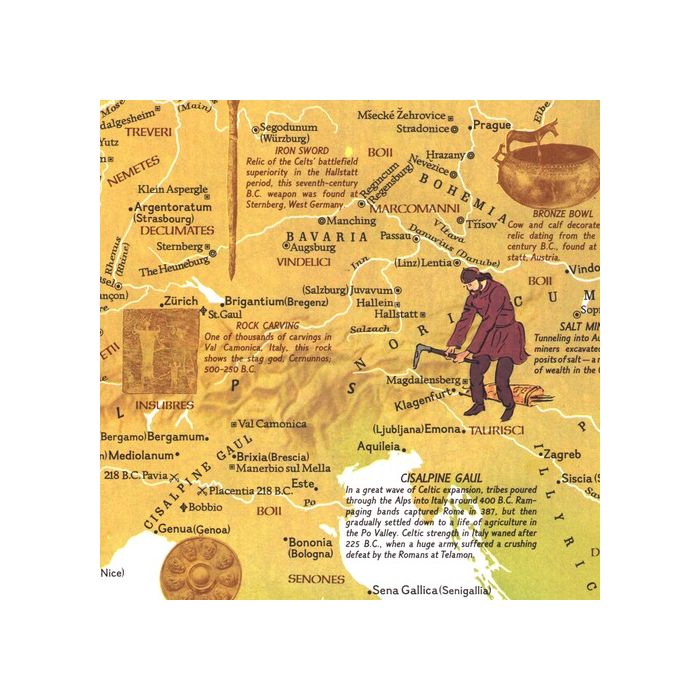 Celtic History Map Map Of Britain, 30 BCE: On The Eve Of The Roman