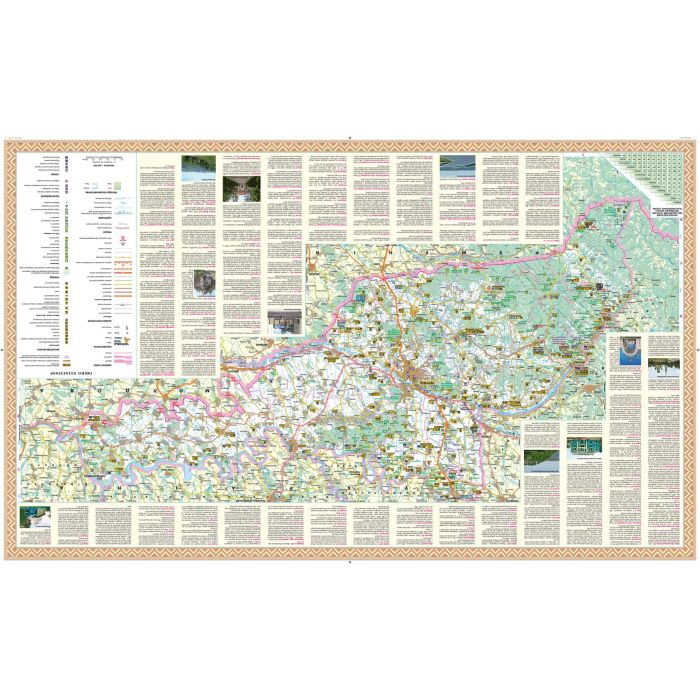 Chernivetska oblast Wall Map - Ukrainian | Stanfords