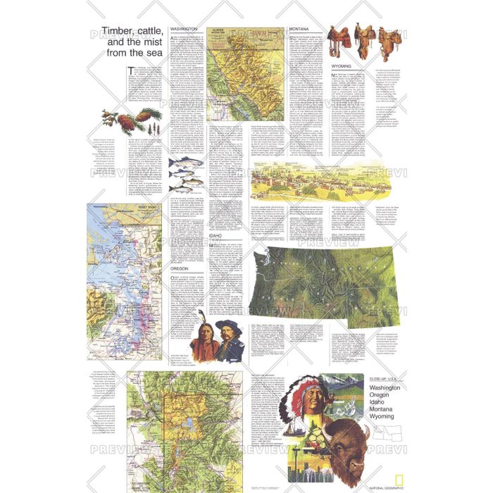Close-up USA, Northwest Theme - Published 1973 | Stanfords