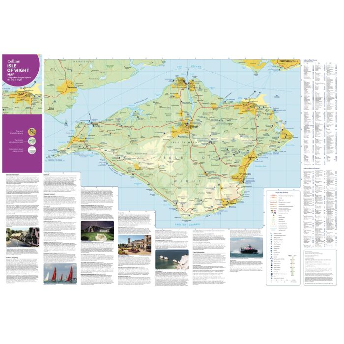 Collins Isle of Wight Pocket Map | Stanfords