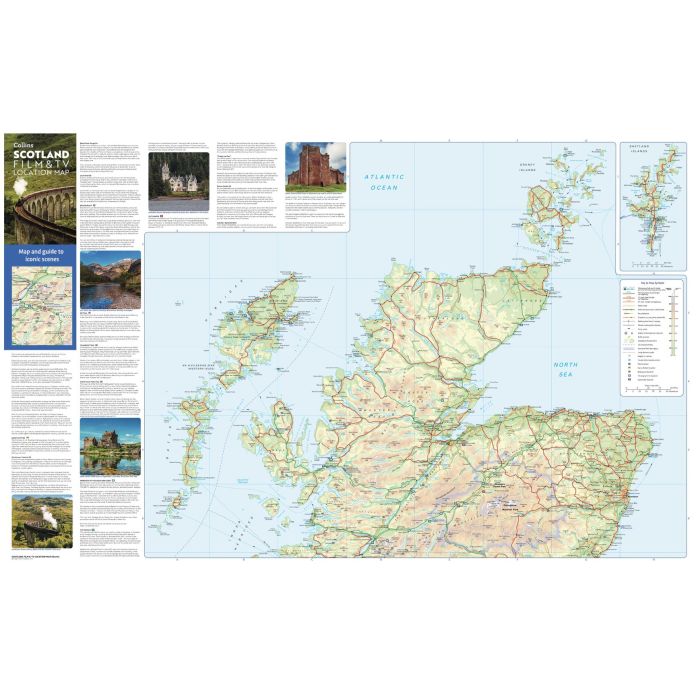 Collins Scotland Film and TV Pocket Map - North | Stanfords