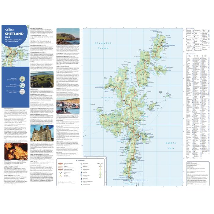 Collins Shetland Pocket Map | Stanfords