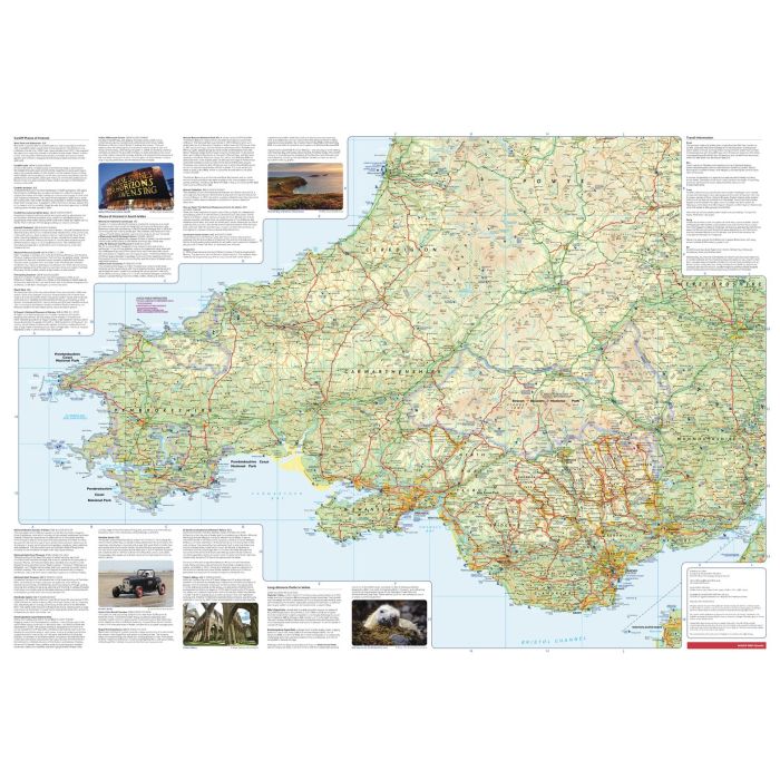 Collins Wales Pocket Map - South | Stanfords