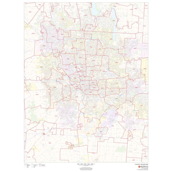 Columbus, Ohio ZIP Codes | Stanfords