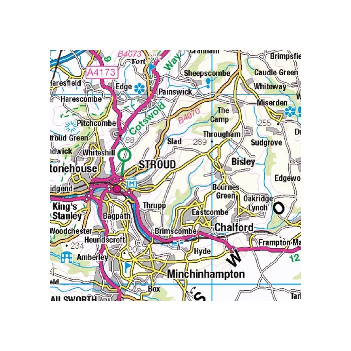 Map Of Gloucester And Surrounding Area Gloucestershire Cadle's Map