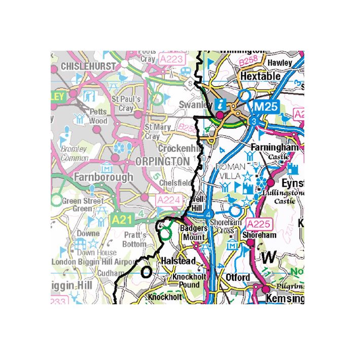 County Map Of Maidstone Kent England Sessions House The Wine Weekend