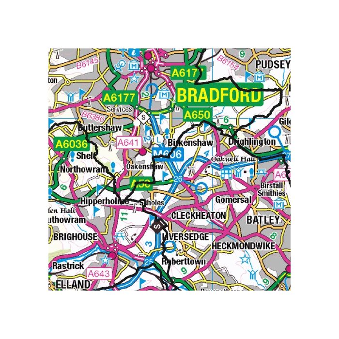 Bradford Yorkshire England Map Map Of BD Postcode Districts