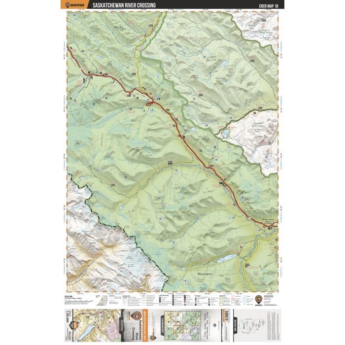 CRCR18 Saskatchewan River Crossing - Canadian Rockies Topo | Stanfords