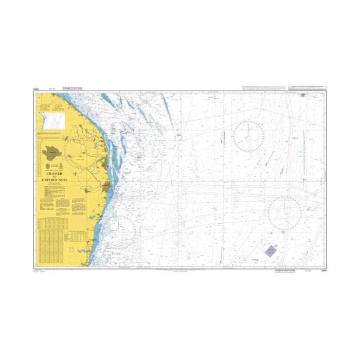Admiralty Chart 1504 - Cromer to Orford Ness | Stanfords