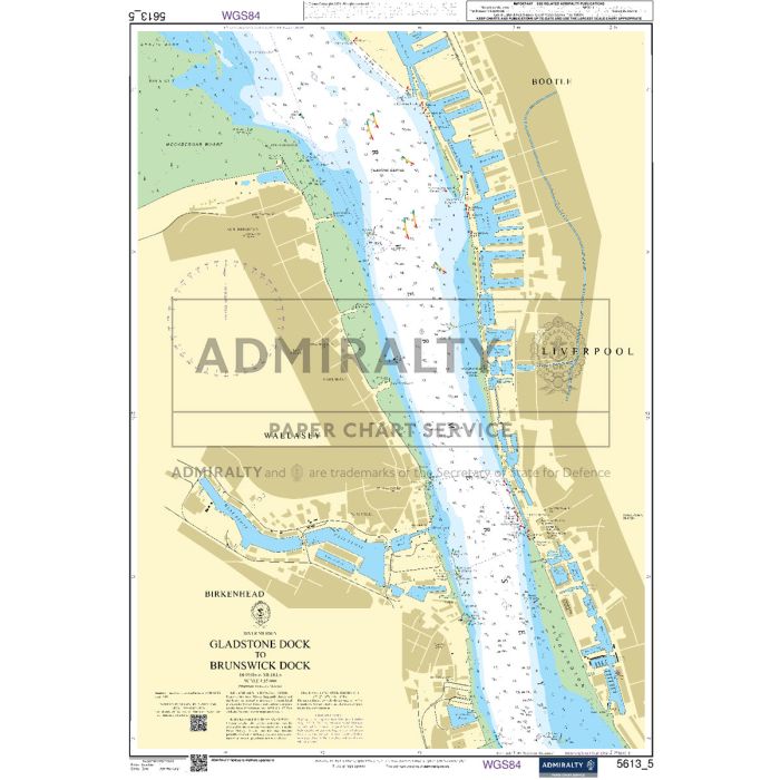 Admiralty Chart SC5613_5 - River Mersey, Gladstone Dock to Brunswick ...