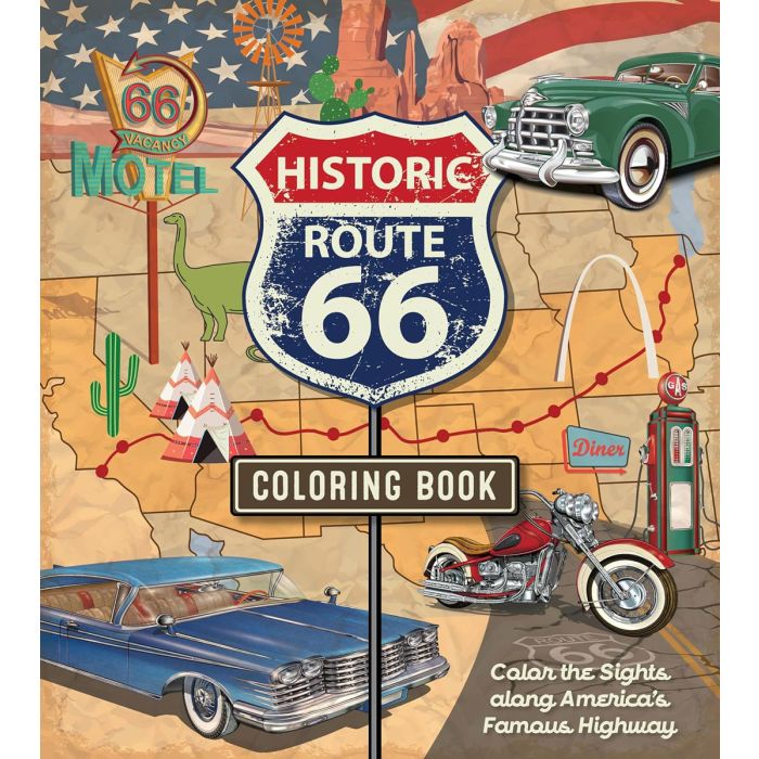 The Route 66 Coloring Book: Color the Sights along America's Famous ...