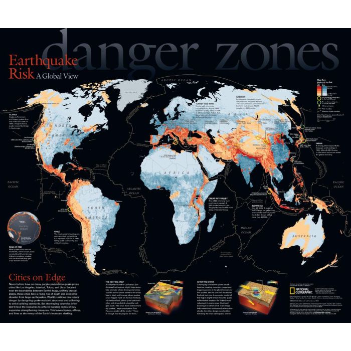 Danger Zones, Earthquake Risk, a Global View - Published 2006 | Stanfords